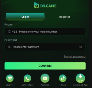 B9 Game Login